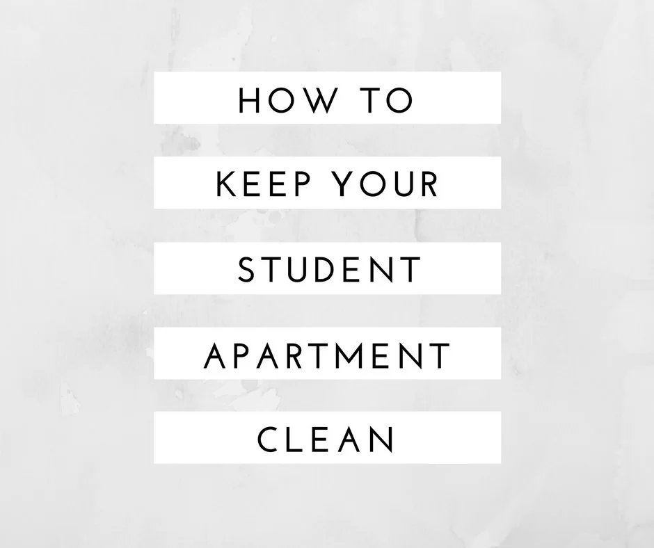 How to Keep Your Student Apartment Clean - The Junction